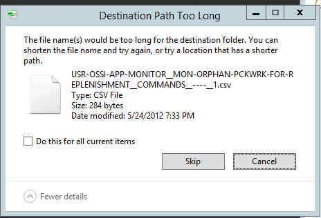 RedPrairie/JDA WMS — Destination Path Too Long error | by Ali Ahmed ...
