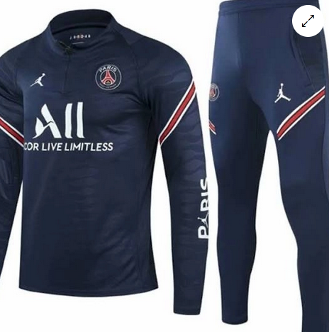 PSG Navy Blue Tracksuit - Jersey Loco - Medium