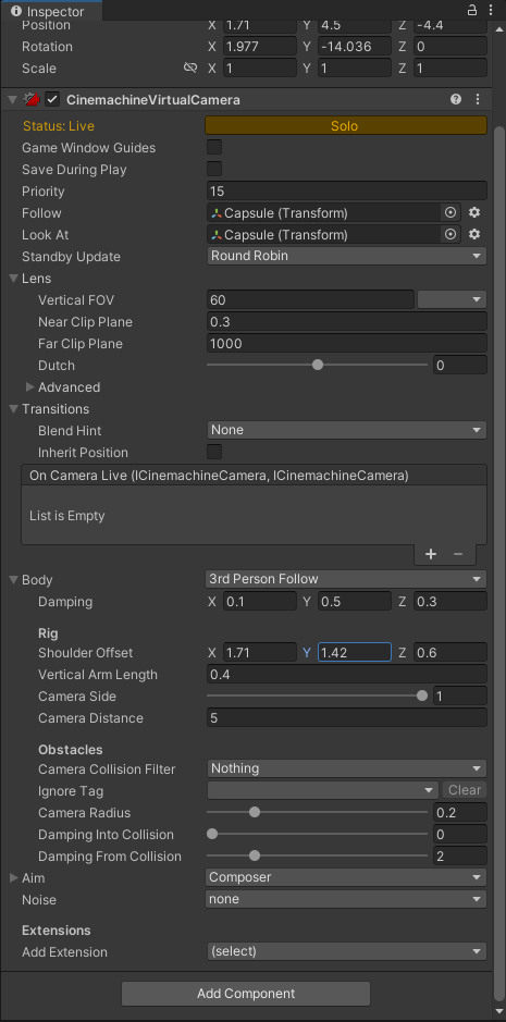 Creating a 3rd person camera in Unity using Cinemachine | by Tyler Henry | Medium