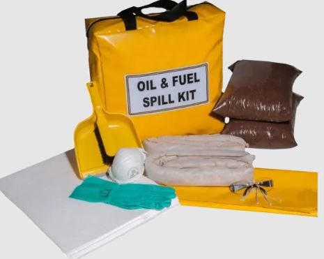 USK-40LO Oil Spill Kit | Best 40 Liter Oil Safety Spill Containment ...