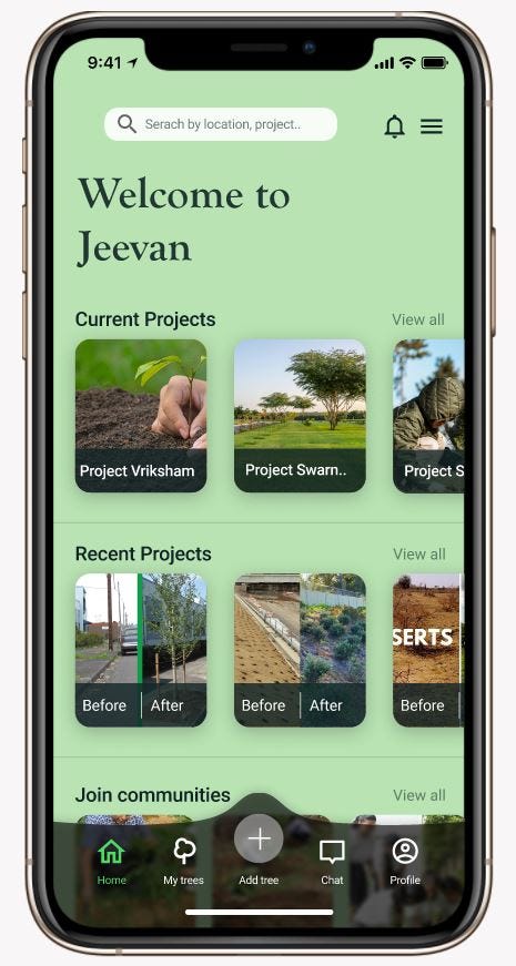 Jeevan: A tree plantation app(UX Case Study) | by Sameer Khan | Medium