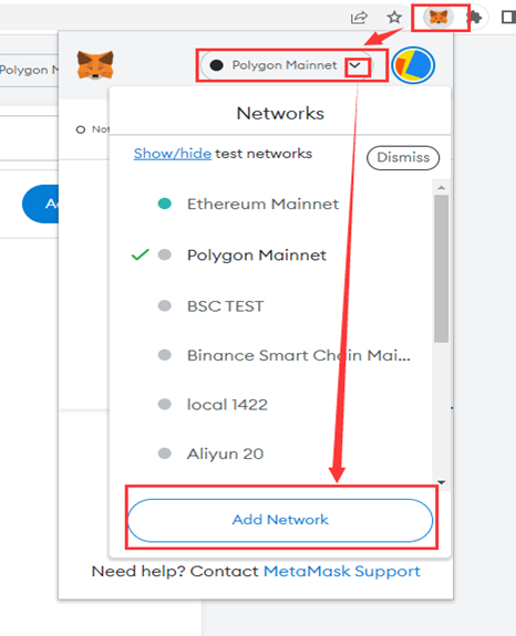 How to add a polygon test network? - Soccer Kingdom - Medium