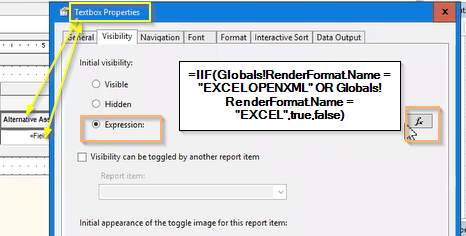 SSRS: How to Hide Text Boxes When Exporting to Excel - Bruvara - Medium