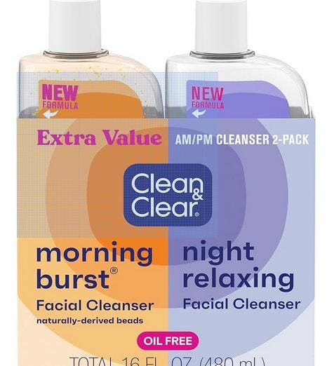 Clean & Clear 2-Pack Oil-Free Facial Cleansers with Citrus Scent ...