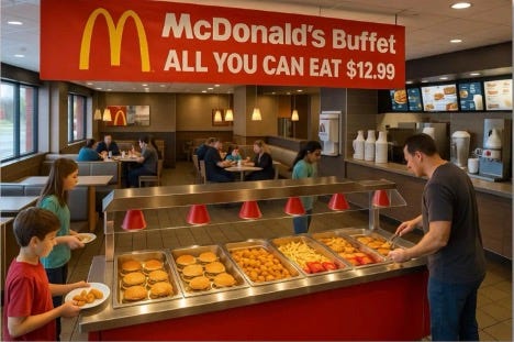 McDonald’s, “Too Good to Be True”, Buffet | by Michael Jimenez | Medium