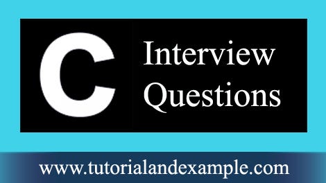 C Interview Questions. Register,auto, static, extern are the… | by ...
