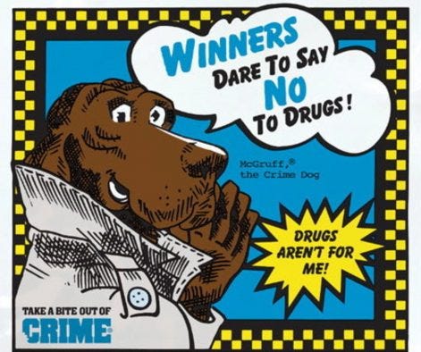 McGruff the crime dog. The Reagan Administration’s answer to teenage ...