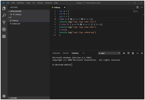 variabel & percabangan IF melalui Javascript | by sapta pratama | Medium