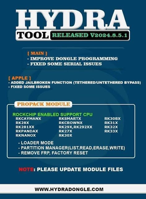 Hydra Tool Ver 2024.8.5.1 New Update 2024 | by GSM Toolkit Blog | Aug, 2024 | Medium