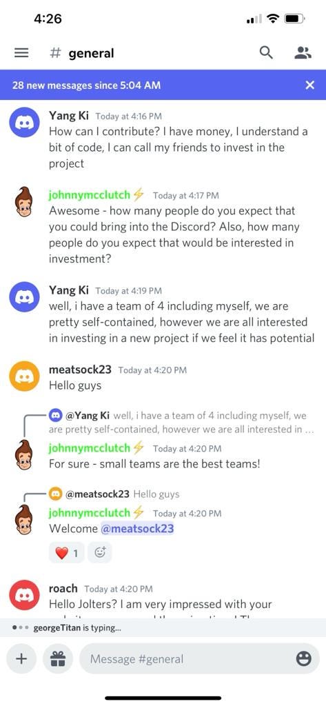 Discord Growth. As our first week on Discord… | by Johnny McClutch | Joltify | Medium
