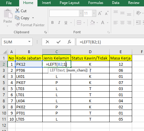 MEMAHAMI FUNGSI LEFT, MID, DAN RIGHT DI EXCEL | by Imroatul Karimah ...