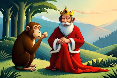 The King, the Monkey, and the Fly: A Tale of Trust and Foolishness - Dk ...