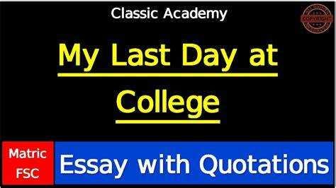 A Nostalgic Farewell: Embracing the End of My College Journey | by ...