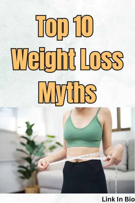 Top Myths About Weight Loss. Losing weight is associated with lots ...