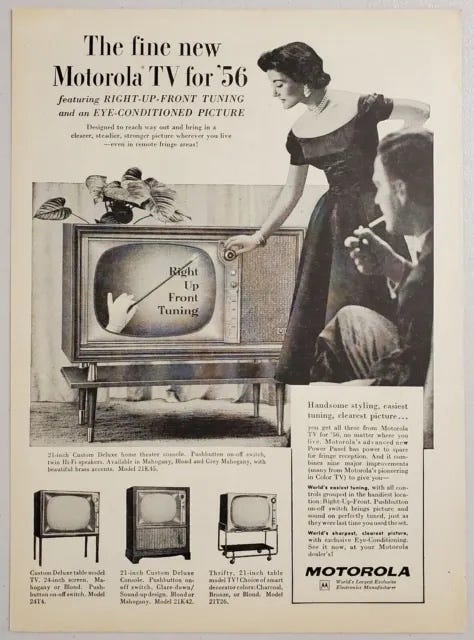 The Motorola TV: A Reflection of Mid-Century American Design and ...