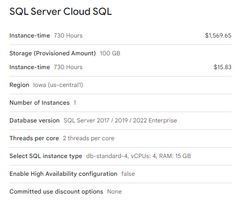 MS SQL Server on GCP: A Cost breakdown(Windows vs. Linux vs. Cloud SQL ...