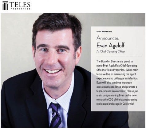 Evan Ageloff Named Chief Operating Officer | by Teles Properties | Teles Properties. Real Estate ...