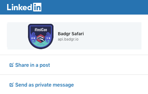 Sharing Open Badges on LinkedIn. There are 2 different ways you can… | by Alexandre Plennevaux ...