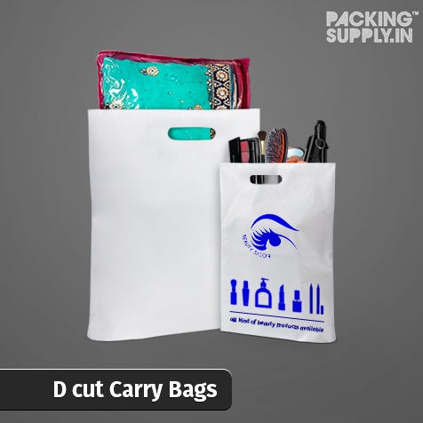 Packing Supply Introduced Plastic D-Cut Carry Bags for Advertisement ...