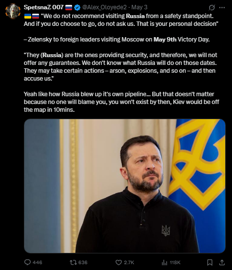 Crossing the Line: How a Ukrainian Attack on Russia’s Victory Day ...