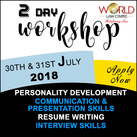 Personality Development Workshop- WLC | by World Law Centre | Medium