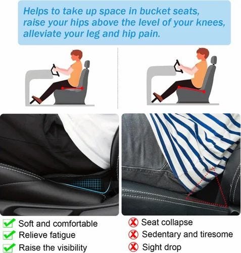 Title: Memory Foam Car Seat Pads: Upgrade Your Ride with Comfort and ...