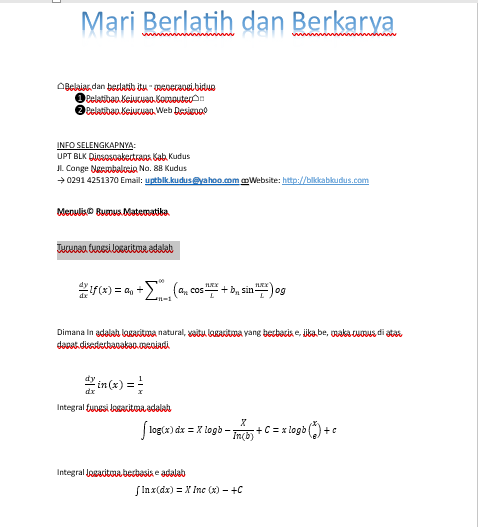 WordArt dan Formula Matematika. Berikut adalah langkah-langkah untuk ...