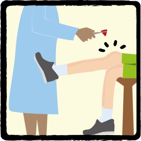 Knee Jerk Reflex Cartoon