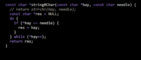 Writing my own version of stringRchar | by _Pragadesh Mahaligam | hackgenius | Medium