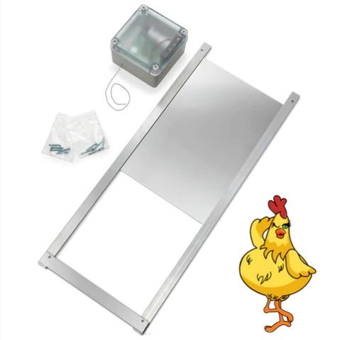 Battery-operated chicken coop door is unique for farming | by Happy ...