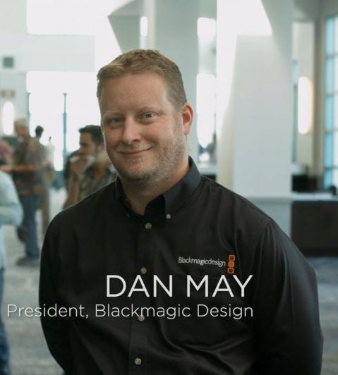 Dan May of Blackmagic Design | Interview snippets from NAB BuZZ 2018 ...