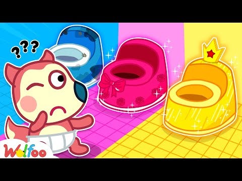 Baby Jenny, Which Potty Do You Like? — Gold vs Pink Potty & Potty ...