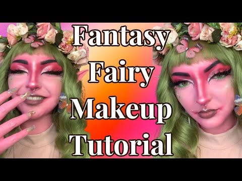 Fantasy Fairy Makeup Tutorial — Using Ucanbe Athena Paint Pallet GM ...