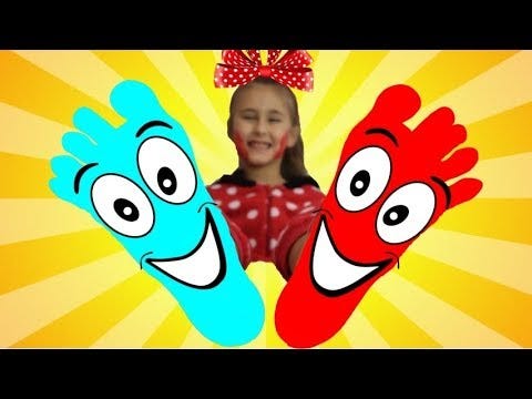 Learn Colors with Foot Finger Family Song Nursery Rhymes Songs for ...
