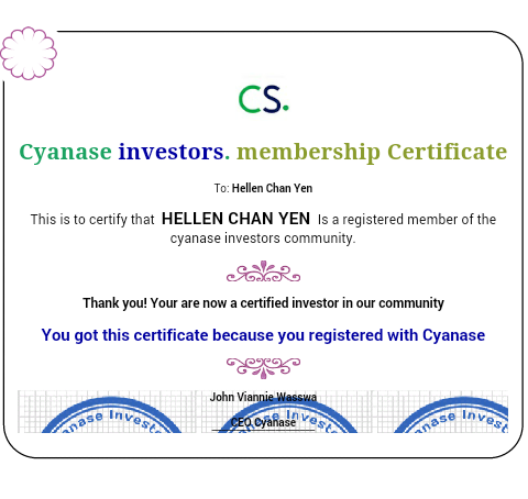 Here is why Cyanase investors is legit | by Wasswa Viannie | Medium