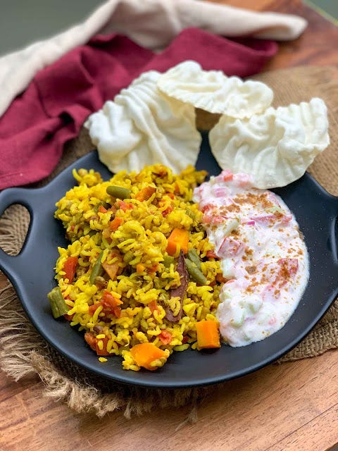 GREEN MOONG PULAO RECIPE | VEGETABLE AND SPROUT PULAO | by Ayushi ...