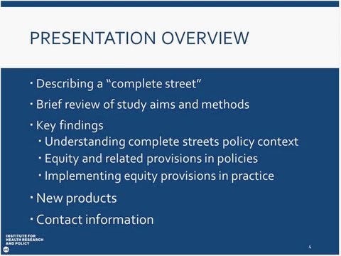 Complete streets Policies: Understanding Context and Equity | by ...