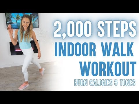 Walking Workout — 2000 Steps Walk at Home — Low Impact Cardio Workout - O My Fitness First - Medium