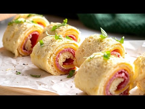 Keto Cloud Bread Roll Ups [Super Easy Low-Carb Lunch] - O My Fitness ...