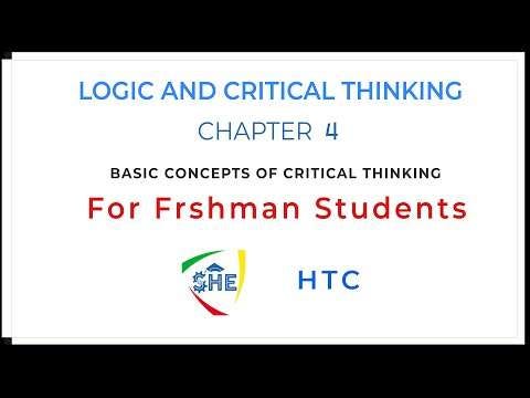 BASIC CONCEPTS OF CRITICAL THINKING | LOGIC AND CRITICAL THINKING |For ...
