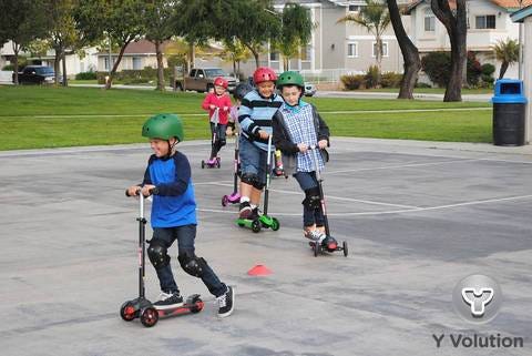 Children’s scooters upgrade the accelerating capacity and teach ...