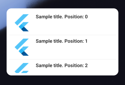 Flutter: ListView App Widget on the home screen | by Aayush Sharma | Stackademic