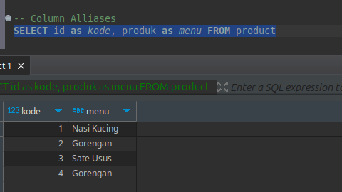 PostgreSQL: COLUMN ALLIASES - Rifki Andriyan Pratama - Medium