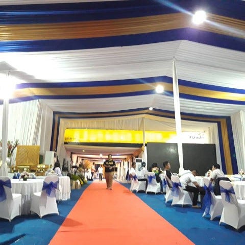 TENDA DEKORASI VIP EVENT PERESMIAN KANTOR PUSAT BANK MANDIRI TASPEN ...