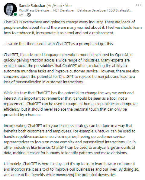 Don’t worry, be happy! AI is here. Hug it! | by Sande Satoskar | Medium