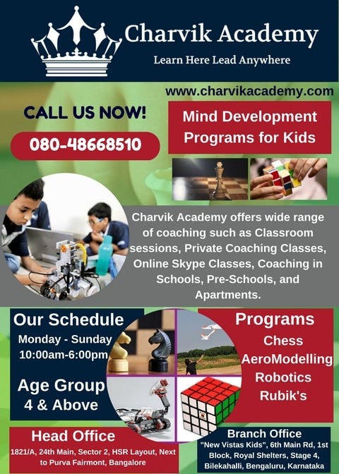 Learn with Fun at Charvik Academy Bangalore | by Charvik Academy | Medium
