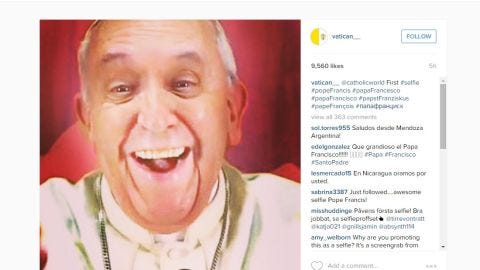 Pope Francis Shares Selfie On Instagram? | by Luka Penev | Medium