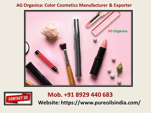 AG Organica Color Cosmetics Manufacturer & Exporter | by Essential oils ...