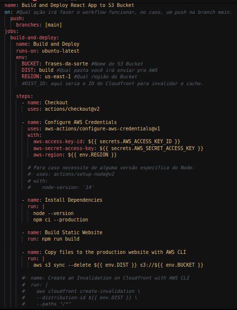 Pipeline CI/CD de um aplicativo React num S3 Bucket na AWS usando ... Pipeline CI/CD de um aplicativo React num S3 Bucket na AWS usando ...