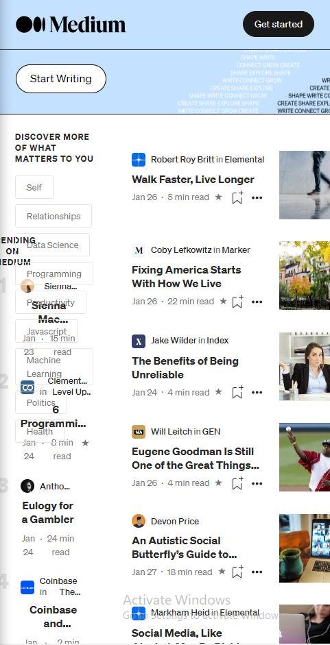 Medium’s UI is Bad & It’s Hurting the readers and the company. | by ...